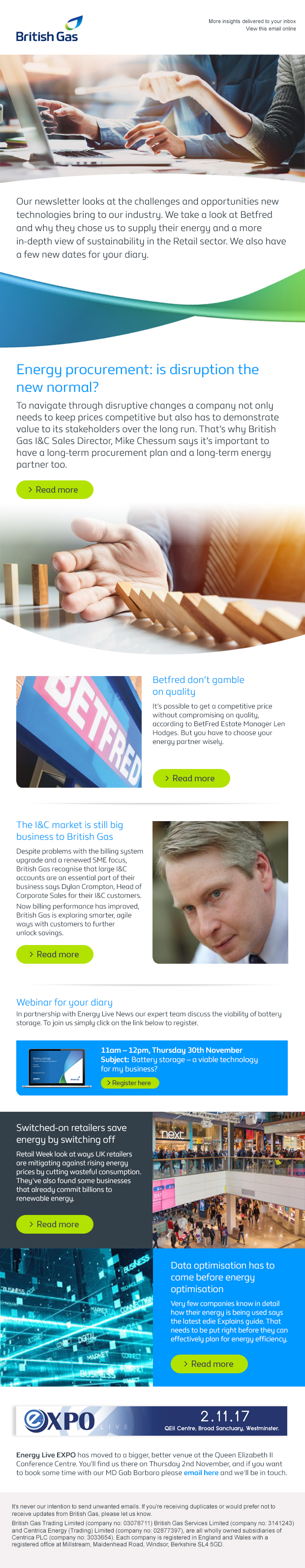 British Gas - Email - Copywriter Portfolio - Copywriter